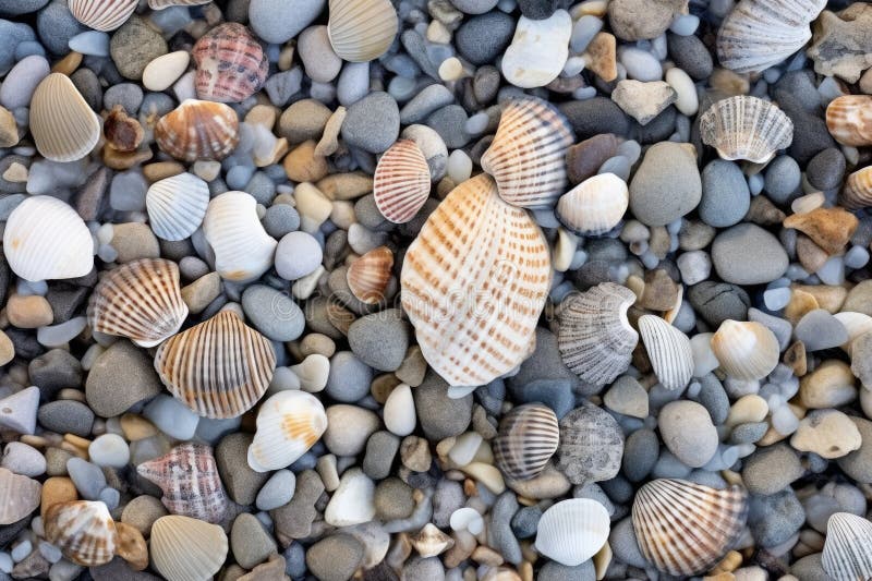 Texture of Seashell-covered Rocks Stock Photo - Image of shells, marine ...