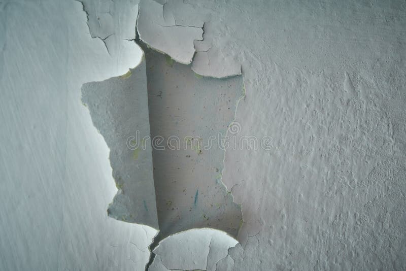 The Texture of a Shabby Concrete Wall with Paint with Convex Flaking, Pits and Patterns ...