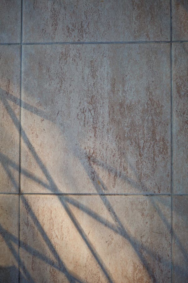 Texture Shadow Pattern in the Form of a Grid on a Beige Stone Slab ...