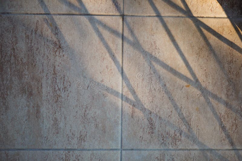Texture Shadow Pattern in the Form of a Grid on a Beige Stone Slab ...