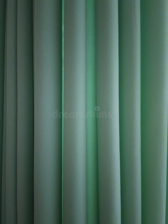 Texture Shape of Green Curtain Fabric Stock Image - Image of empty ...