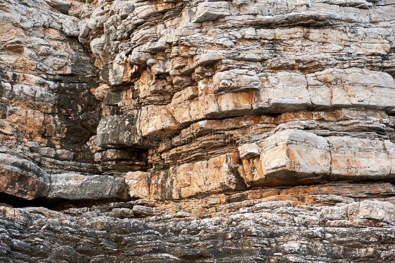 Texture of Sharp Mountain Stones on a Steep Cliff Stock Photo - Image ...