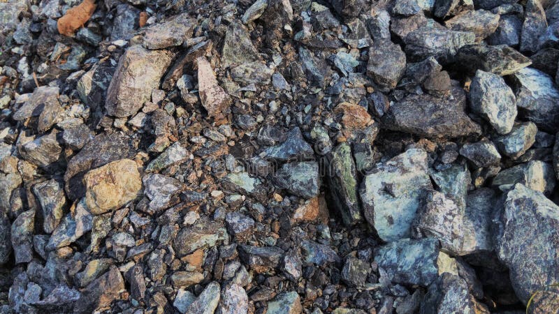 Texture of Sharp Stones in the Yard with an Angle from Above Stock ...