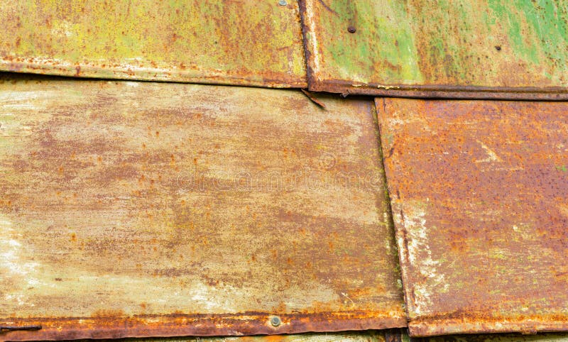 Texture - Sheets of Rust-colored Metal Stock Image - Image of plywood ...