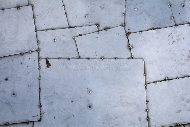 Texture. Sheets of White Metal with Rivets Stock Image - Image of frame ...