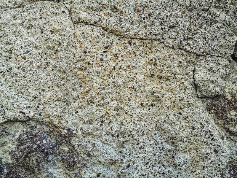 Texture of a Shell Rock Wall, Close-up Stock Image - Image of inclusion ...