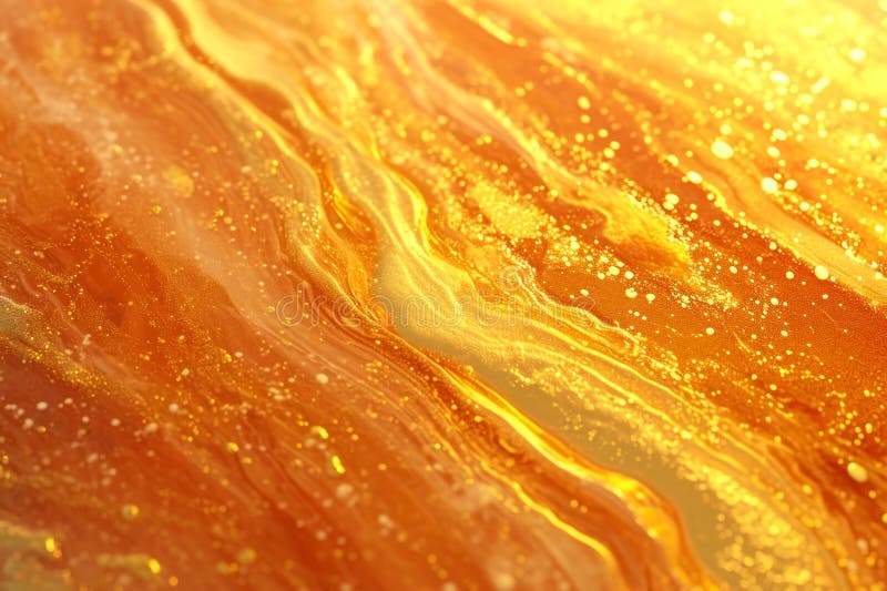 Texture Shine Golden Flow Energy Stock Image - Image of wave, flowing ...