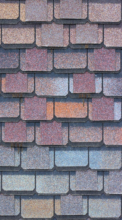 The Texture of the Shingles is Close-up. Roofing Material Stock Image ...