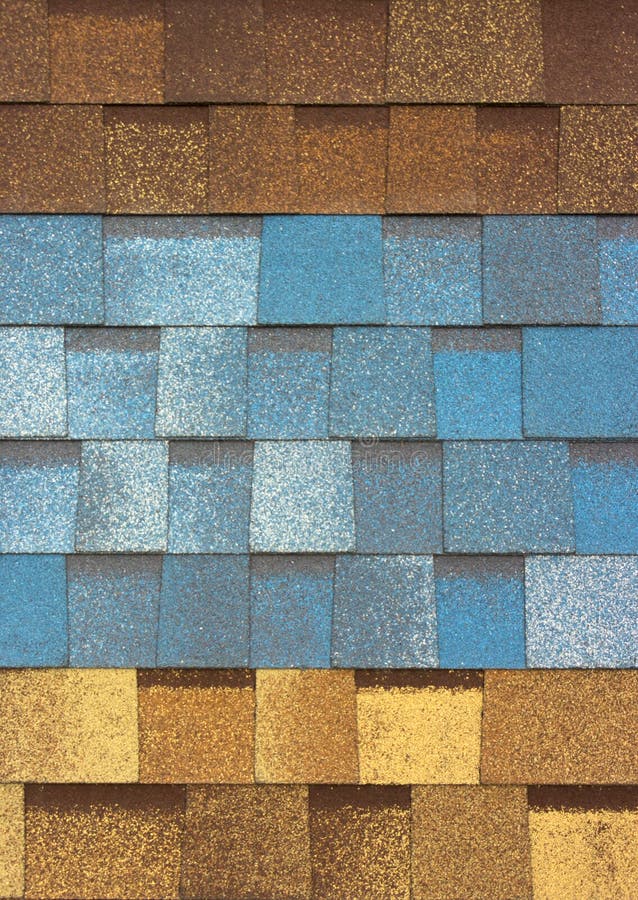 The Texture of the Shingles is Close-up. Roofing Material Stock Photo ...
