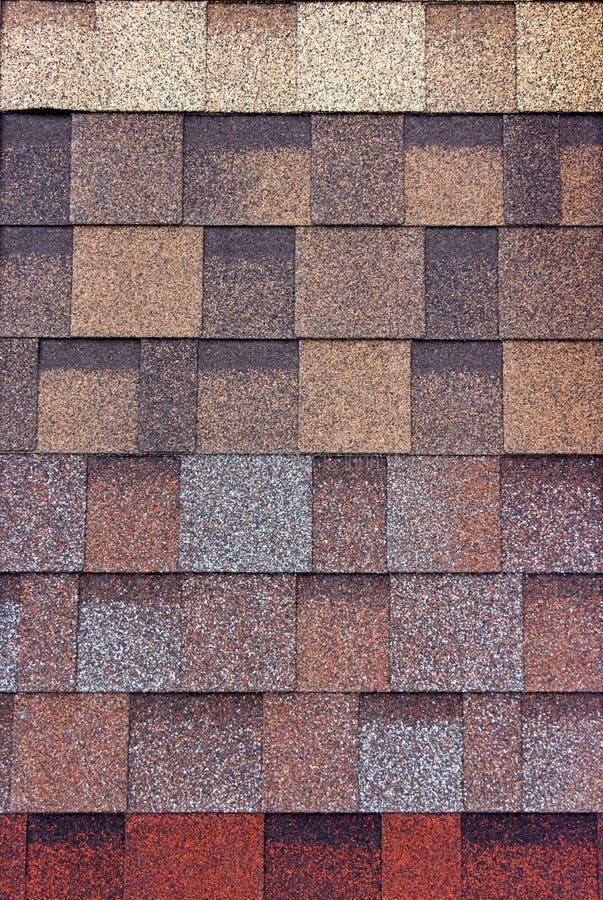 The Texture of the Shingles is Close-up. Roofing Material Stock Image ...