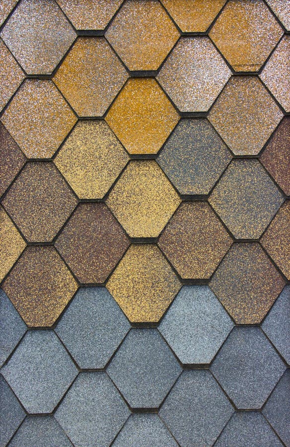 The Texture of the Shingles is Close-up. Roofing Material Stock Image ...