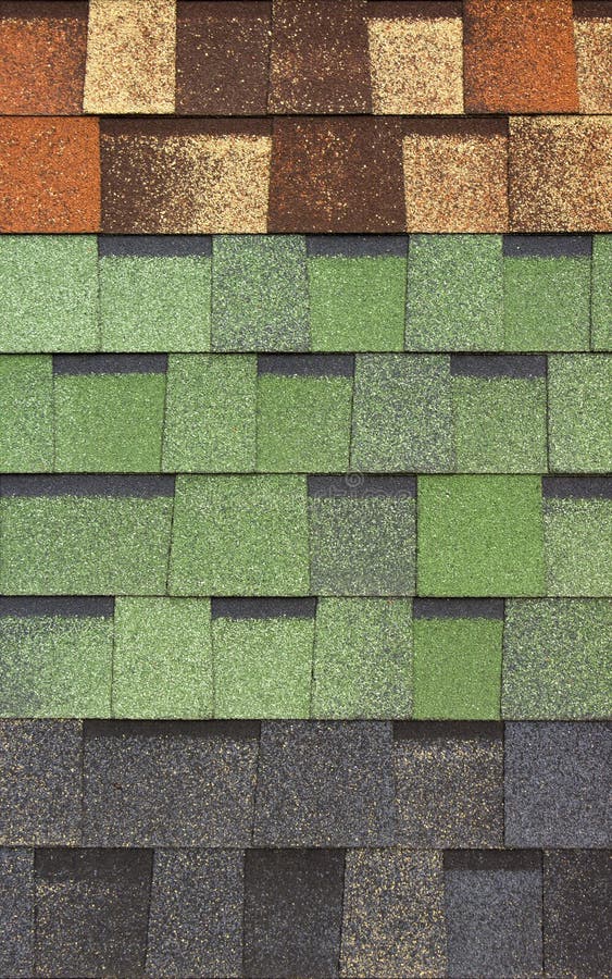 The Texture of the Shingles is Close-up. Roofing Material Stock Photo ...