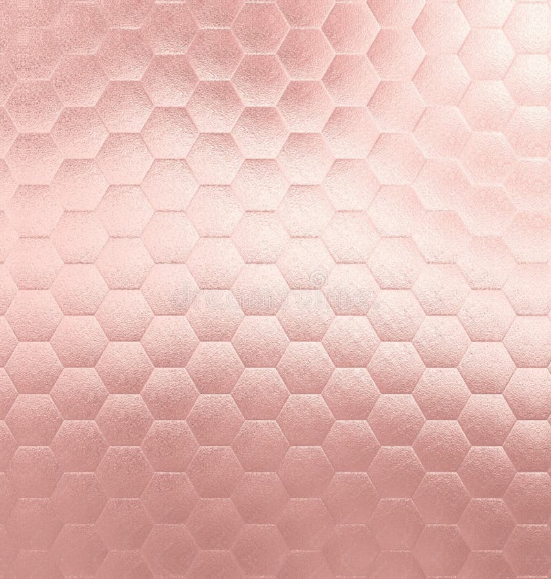 Texture of Shiny Copper Pink Metallic Octagonal Tiles Stock ...