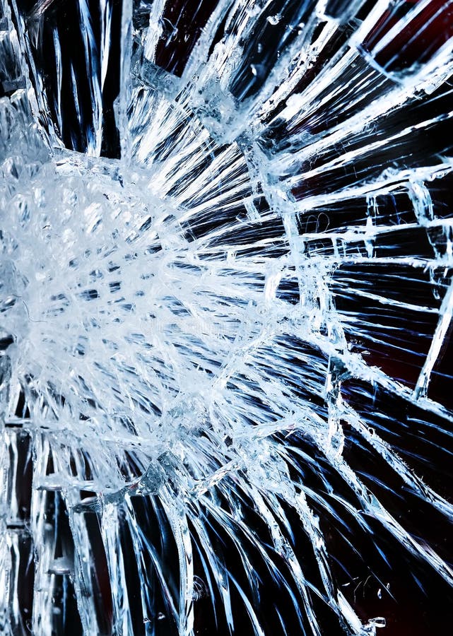 Texture is a Shiny Mirror Surface with Small and Large Cracks Stock ...