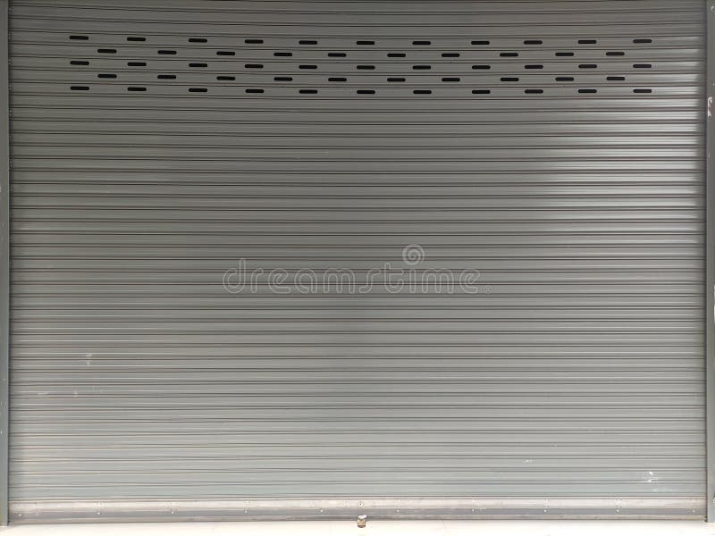 The Texture of the Shutter Door or Window in Light Gray Color Stock ...