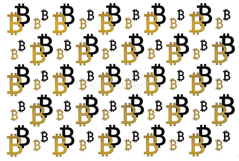 Texture Of Sign Crypto Currency Of Bitcoin In The Hand On Gold ...