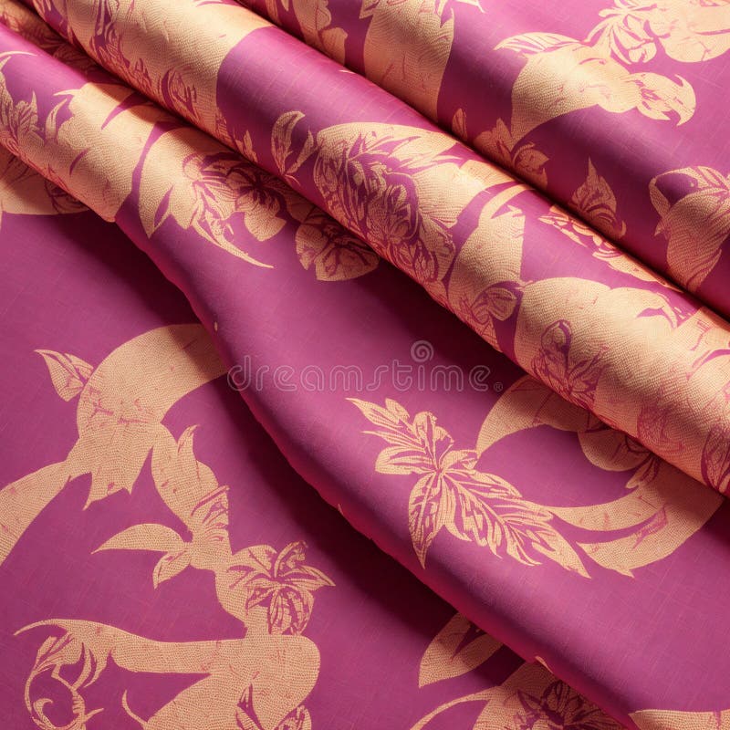 Texture of Silk Fabric Wallpaper. Generative AI. Stock Illustration ...
