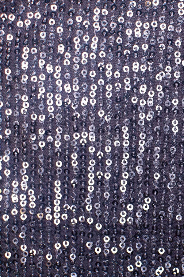 Pieces of Cloth with Silver Sequins. Glitter Background. Sequin Texture ...