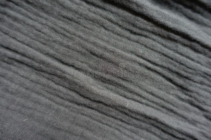 Texture of Dark Grey Cotton Muslin Fabric Stock Image - Image of draped ...