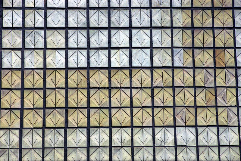 Texture of a Small Brown-gray Square Tile on the Wall Stock Photo ...