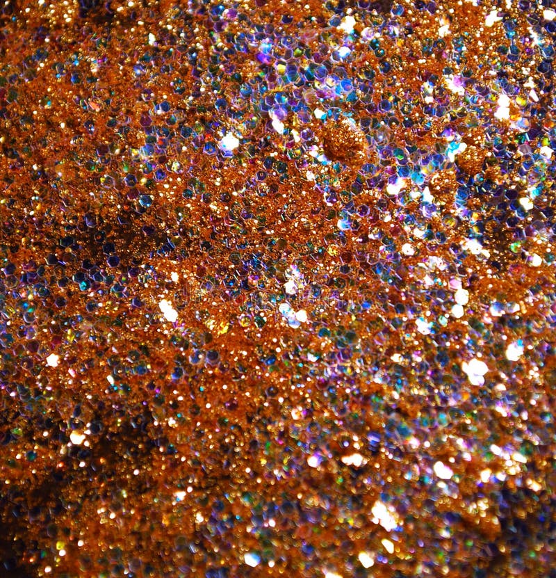 Texture of Small Iridescent Glitter Sparkles. Close-up Stock Photo ...