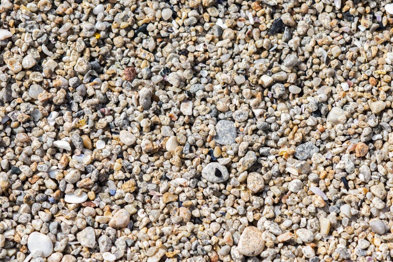 Texture of Small Pebbles in Different Colors and Shapes Stock Image ...