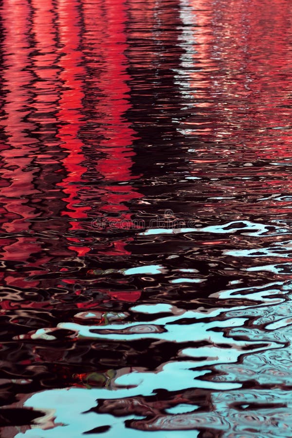 The Texture of Small Ripples on the Water in Two Bright Colors Stock ...