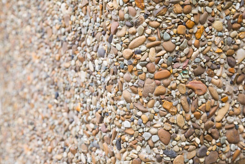 Texture of Small White Cobble Stone. Sunlight Blick. Part Sharp and ...