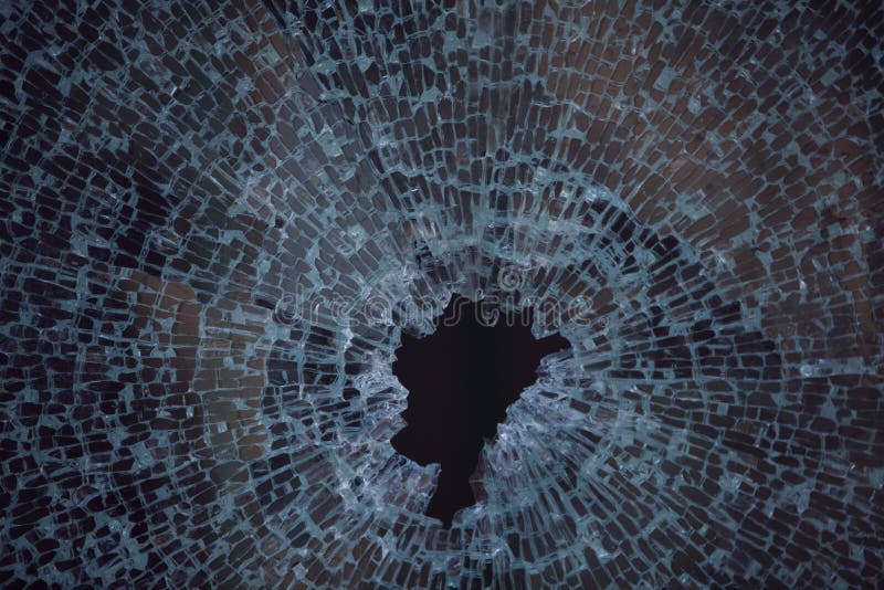Texture of Smashed Glass Window Stock Photo - Image of background ...