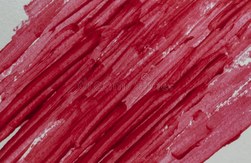 Texture of Smears of Red Paint on Canvas Close-up Stock Image - Image ...