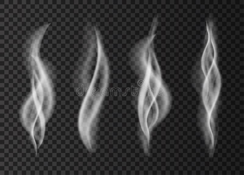 Texture of Smoke from a Cup of Coffee or Tea. Stock Vector ...