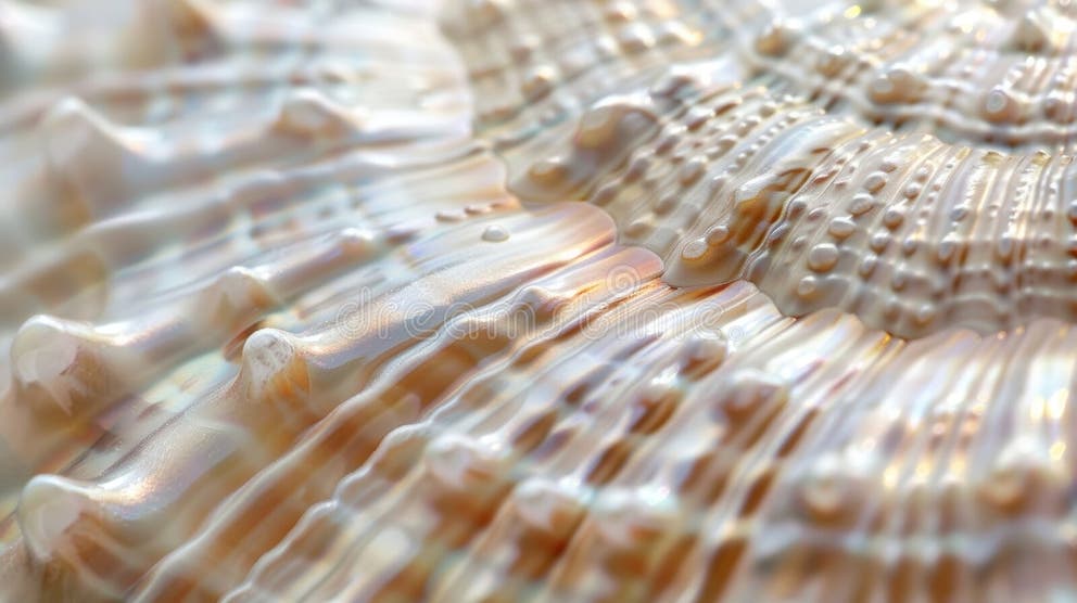 The Texture of a Smooth Pearly Shell with a Pearlescent Sheen and Tiny ...