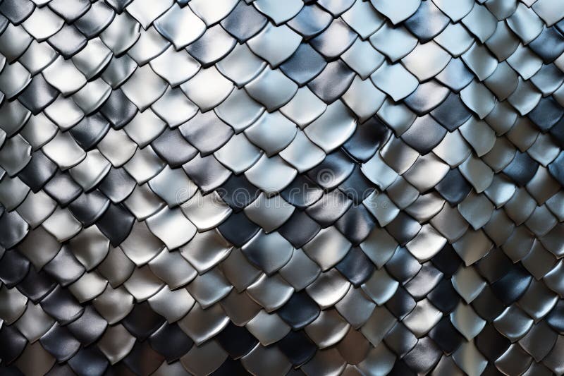 Texture of Snake or Dragon Gradient Silver and Metallic Scales Stock ...