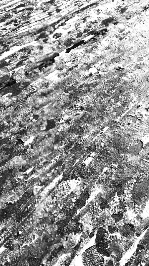 Texture Snow on Asphalt stock photo. Image of trail - 132280312