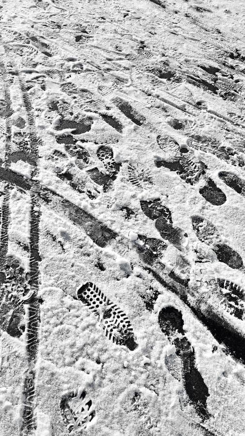 Texture Snow on Asphalt stock image. Image of spring - 132280217