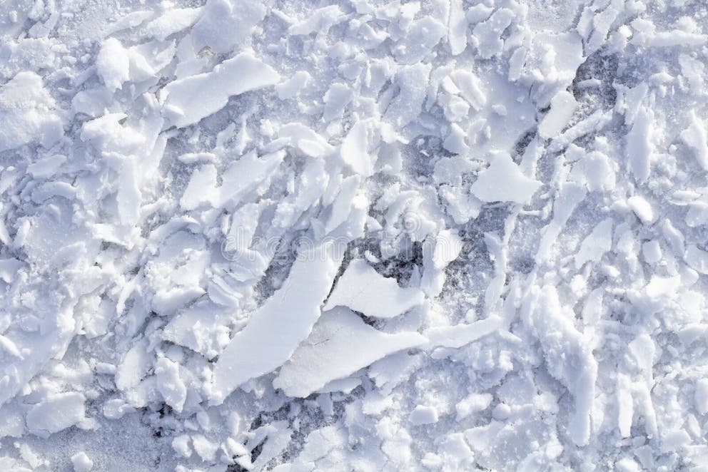 Texture of Snow Chips Close Up, Place for Text Stock Photo - Image of ...