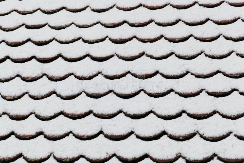 Snow cover on roof stock image. Image of home, snow, fabric - 1330529