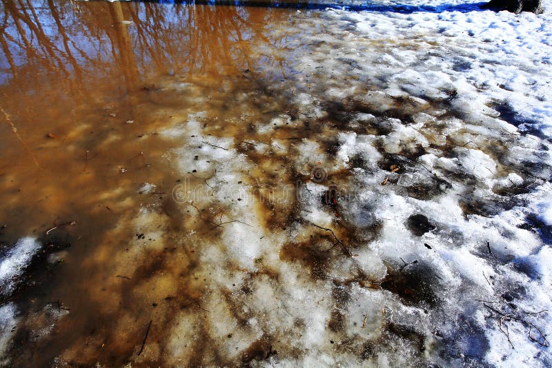 Texture of the Snow-covered Ground Stock Image - Image of color, nature ...