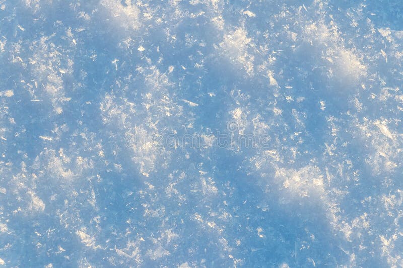 Texture of Snow in Sunny Weather. Snow Cover with Snow Crystals Stock ...