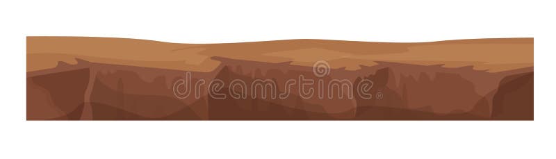 Texture of Soil, Earth, Ground for Level of Game. Stock Vector ...