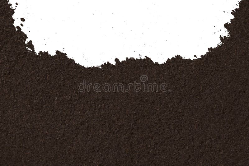 Texture of Soil Isolated on White Background Stock Photo - Image of ...
