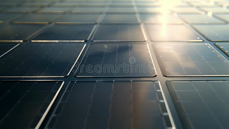 The Texture of the Solar Cell is Sleek and Smooth with a Glossy Surface ...