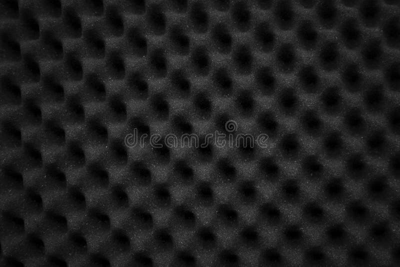 Texture Soundproof Panel of Polyurethane Foam. Abstract Black Rubber ...