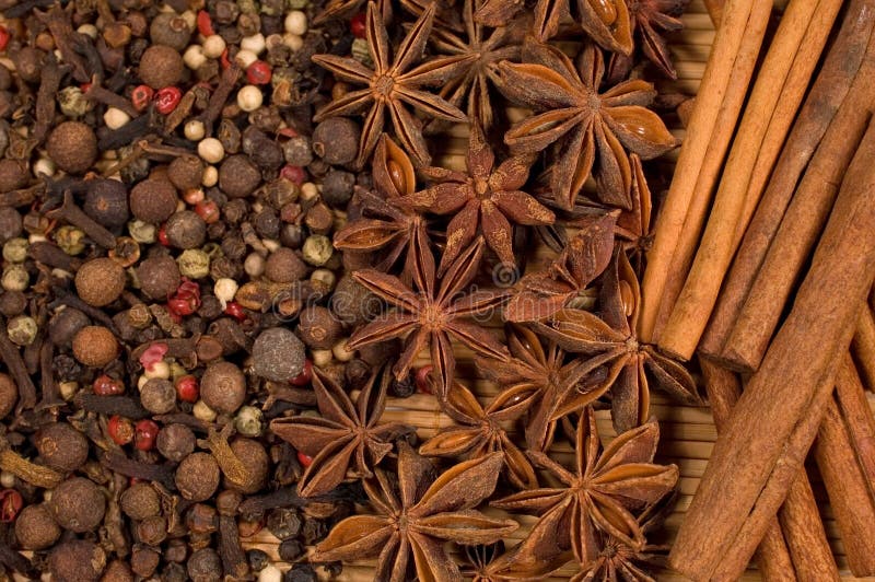 Texture with spices stock photo. Image of canella, natural - 26373758