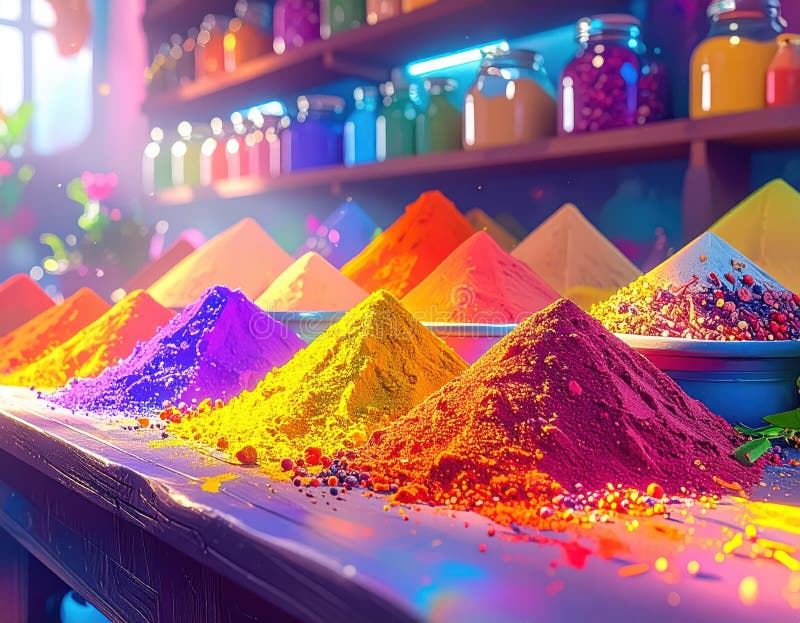 Texture of Spices of Different on Still Life Composition Stock ...