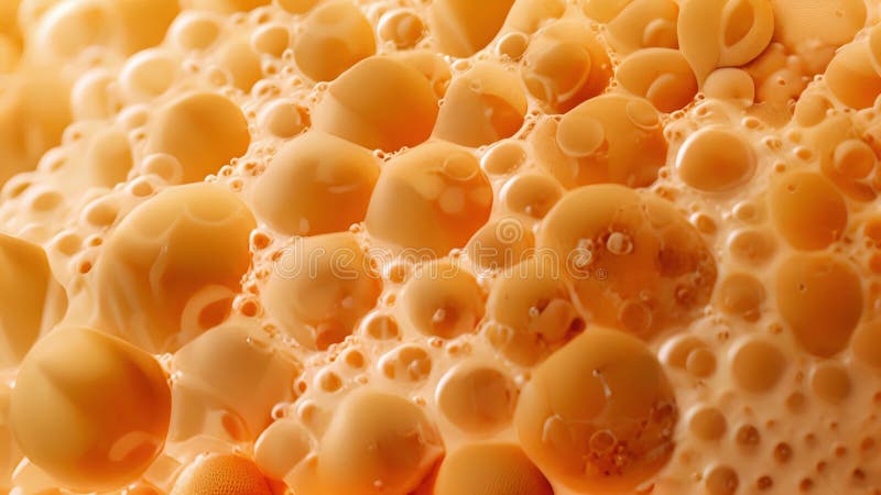 The Texture of a Sponge Resembling a of Closely Packed Bubbles with Varying Sizes and Irregular ...