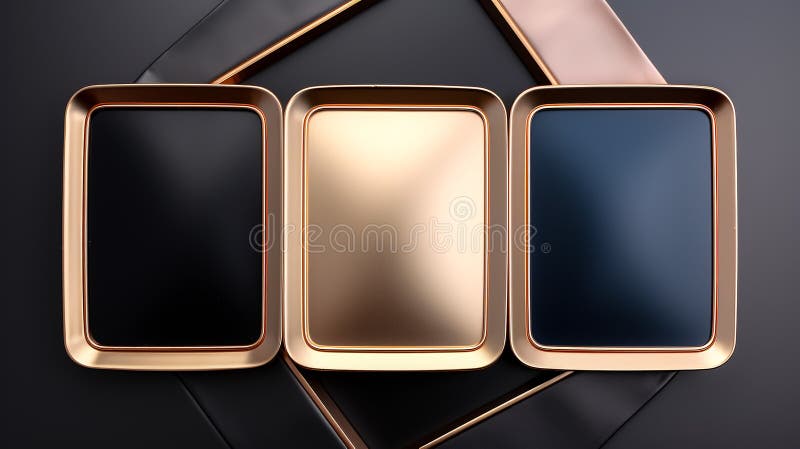 Texture Square Plates Set, Palette Design Template. Stock Illustration ...