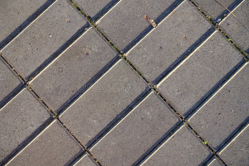 Texture of Stack Bond Brick-like Gray Concrete Pavement Stock Photo ...