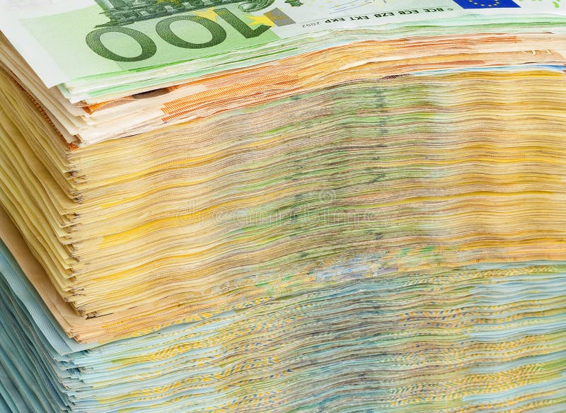 Texture, Stack of Euro Money Stock Image - Image of investment, capital ...