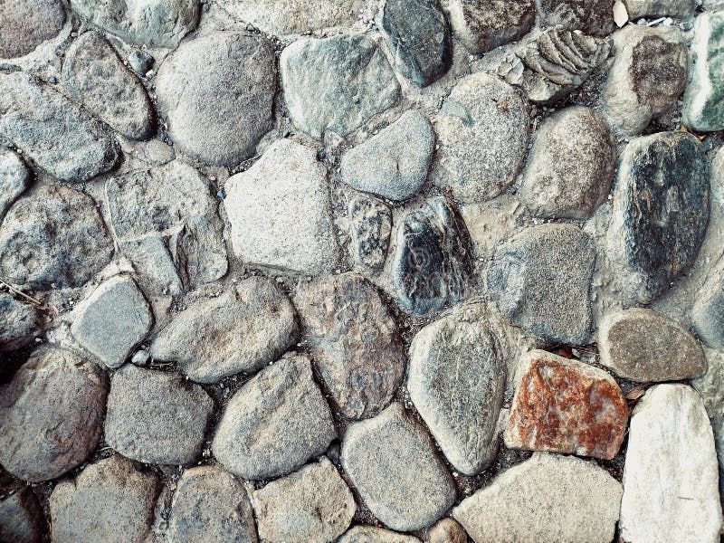 Texture of a Staircase Made of Natural Stones from an Ancient Park in ...